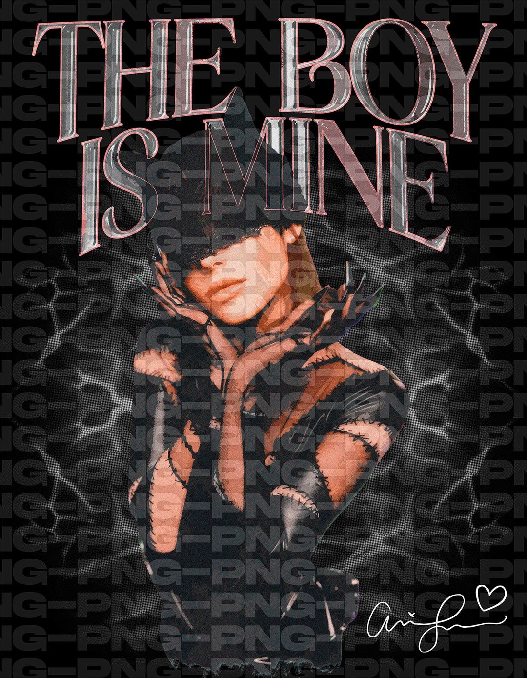 Ariana Grande PNG, the Boy is Mine Png DTF, Ariana Design, Ariana ...