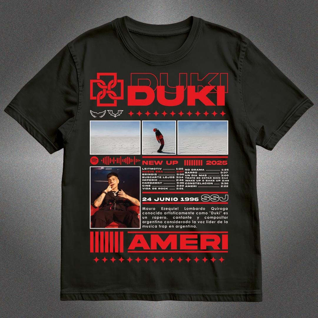 DUKI SSJ, Duki Ameri 2025, Ameri, Design for DTF, Png, High Quality, Instant Download - Etsy