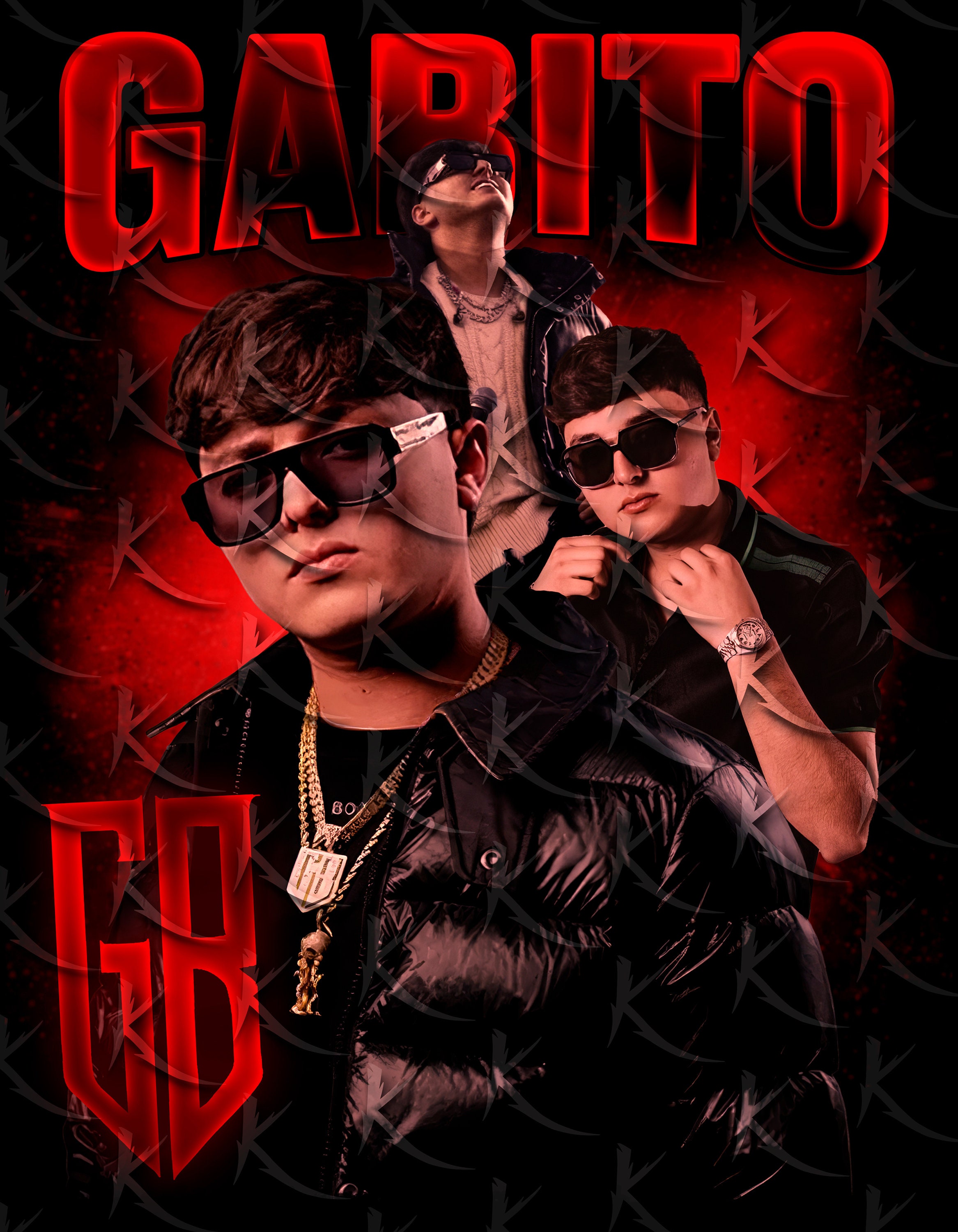 Gabito Ballesteros PNG, Corridos Tumbados - Etsy