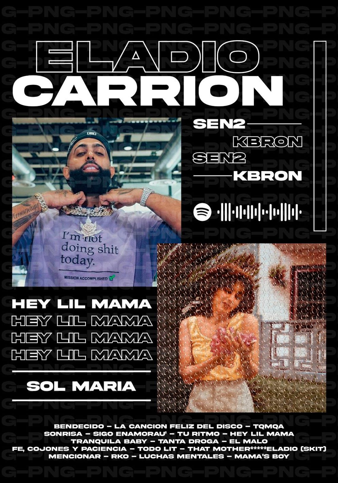 Eladio Carrion PNG, Sol Maria DTF, 300 Dpi - Etsy