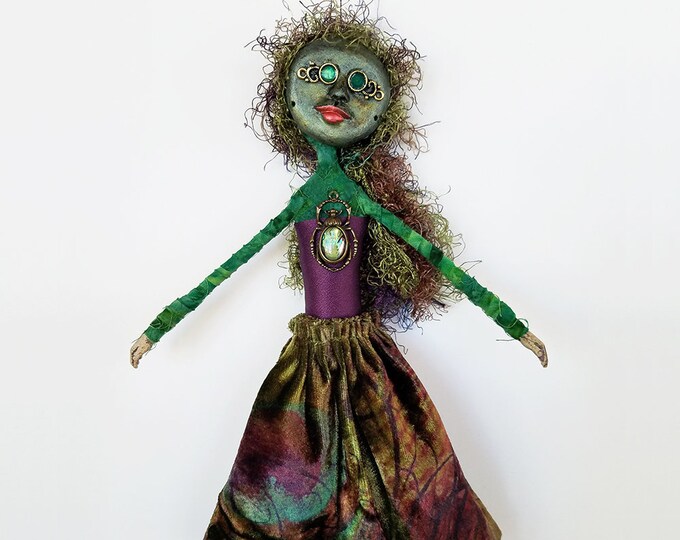 Maggie Morbid Mixed Media Art Doll, Halloween Art Doll, Ghoulish Art ...