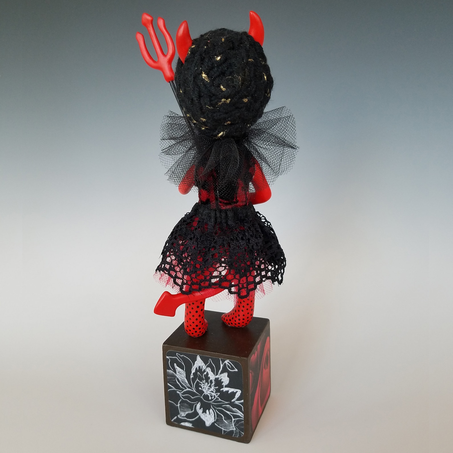 Little Devil Miniature Art Doll, Halloween Art Doll, OOAK Art Doll ...