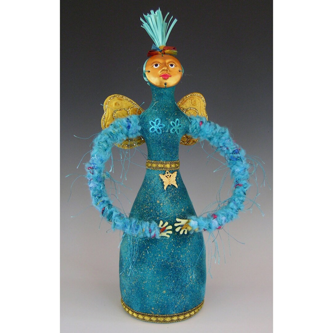 Papillon Angel Art Doll, Angel Art Doll, OOAK Angel Art Doll, Handmade ...