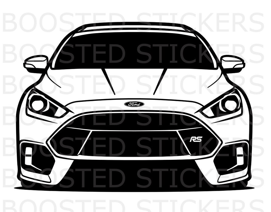 Ford Focus RS Silhouette VECTOR File - Etsy