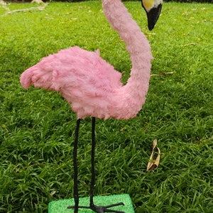 Hand-made Tall, Flexible Pink Flamingo. Stand Alone. Home Decor ...