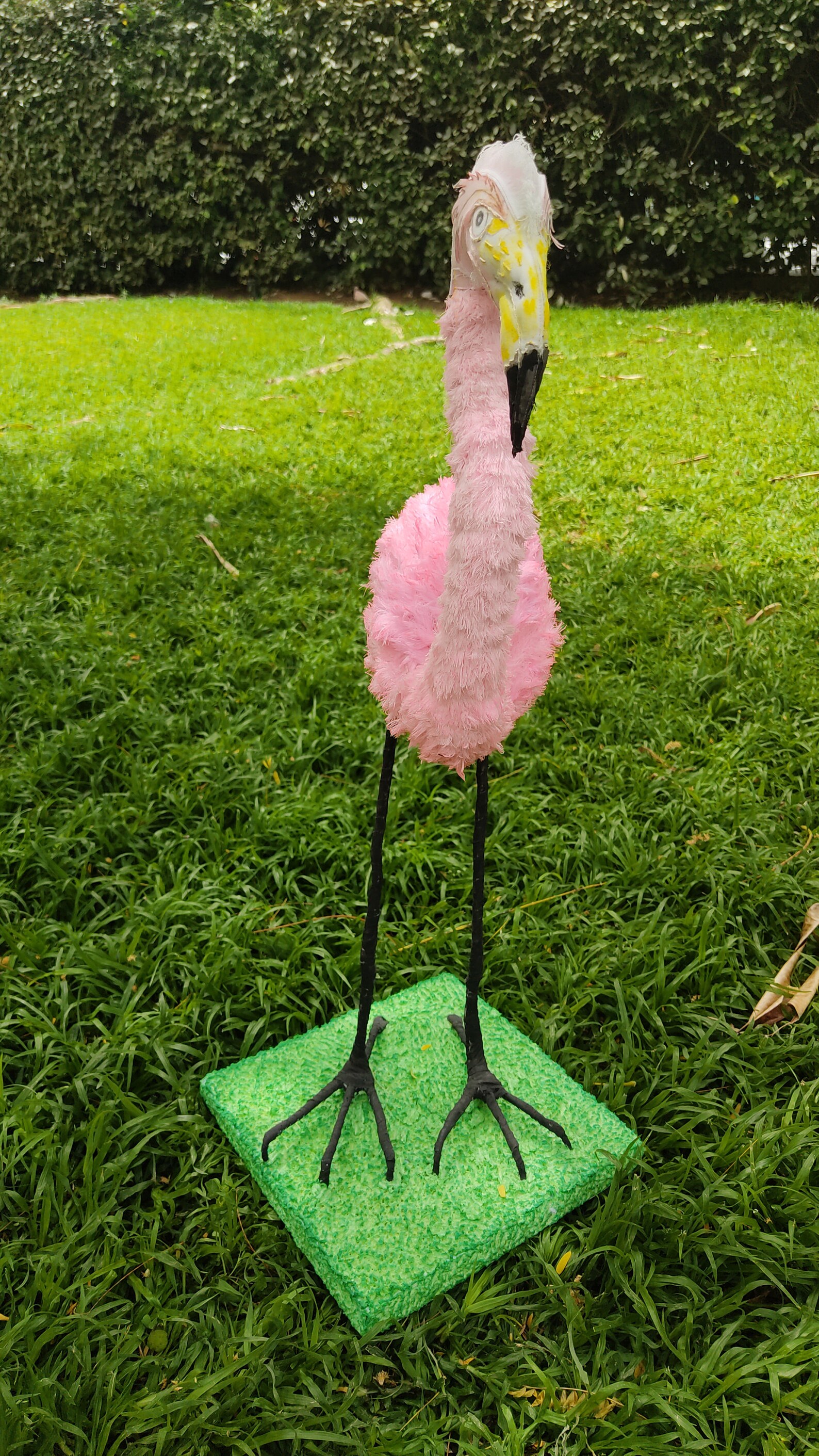 Hand-made Tall, Flexible Pink Flamingo. Stand Alone. Home Decor ...
