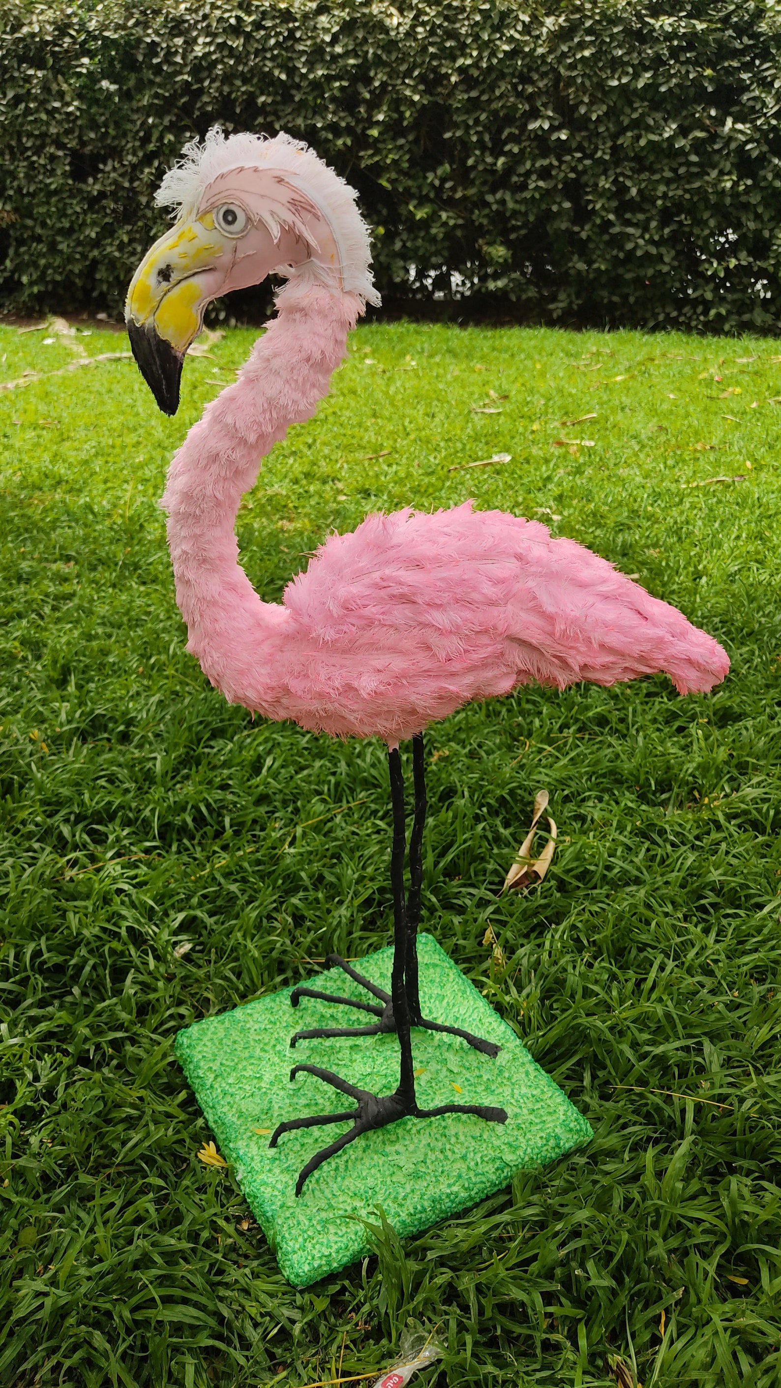 Hand-made Tall, Flexible Pink Flamingo. Stand Alone. Home Decor ...