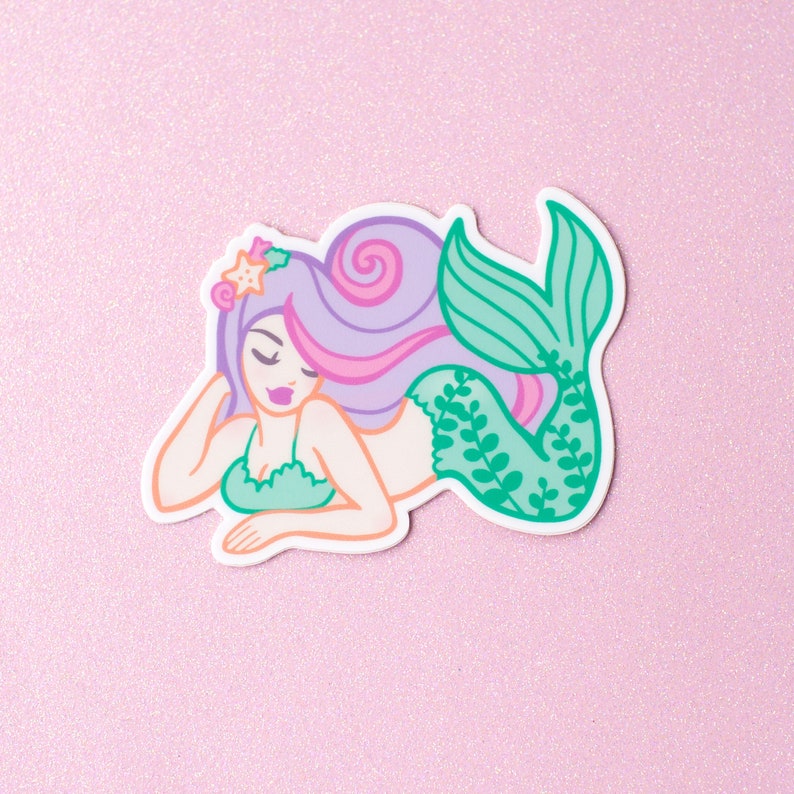 Mermaid Vinyl Decal Stickers 3 Inch Indoor/outdoor Die Cut | Etsy