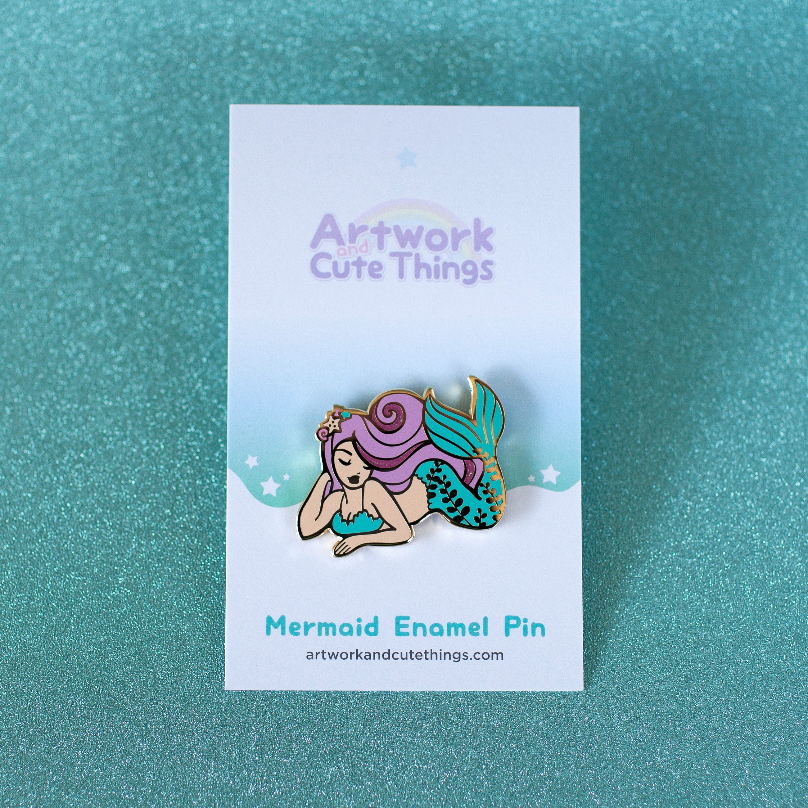 Mermaid Pastel Hard Enamel Lapel Pin Brooch | Etsy