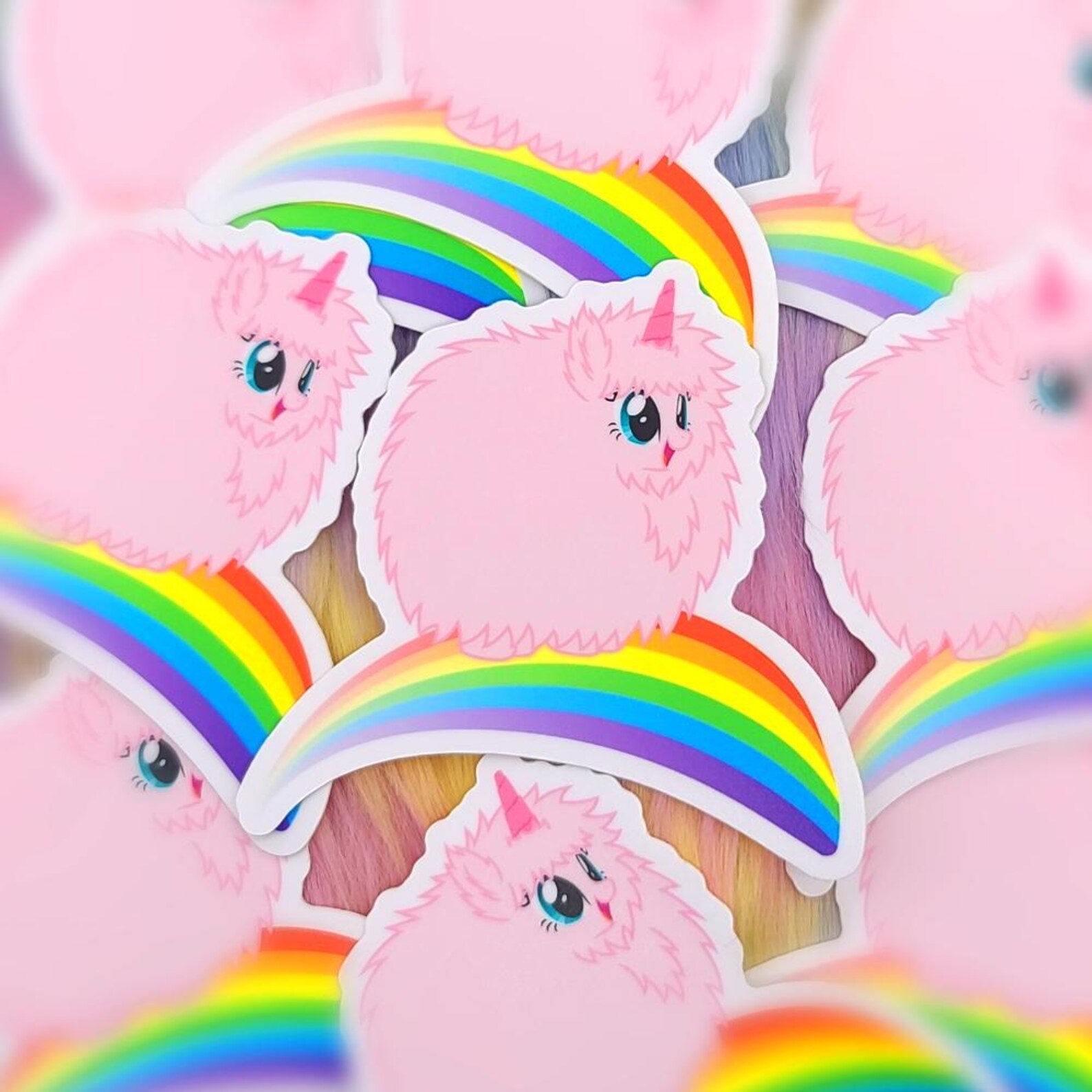 Fluffle Puff OG 3" Sticker Set - Etsy