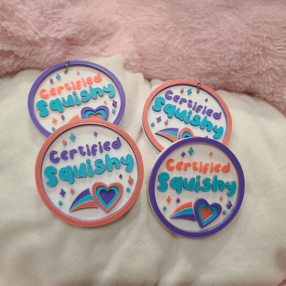 Certified Squishy 3D Keychain or Pins - Etsy