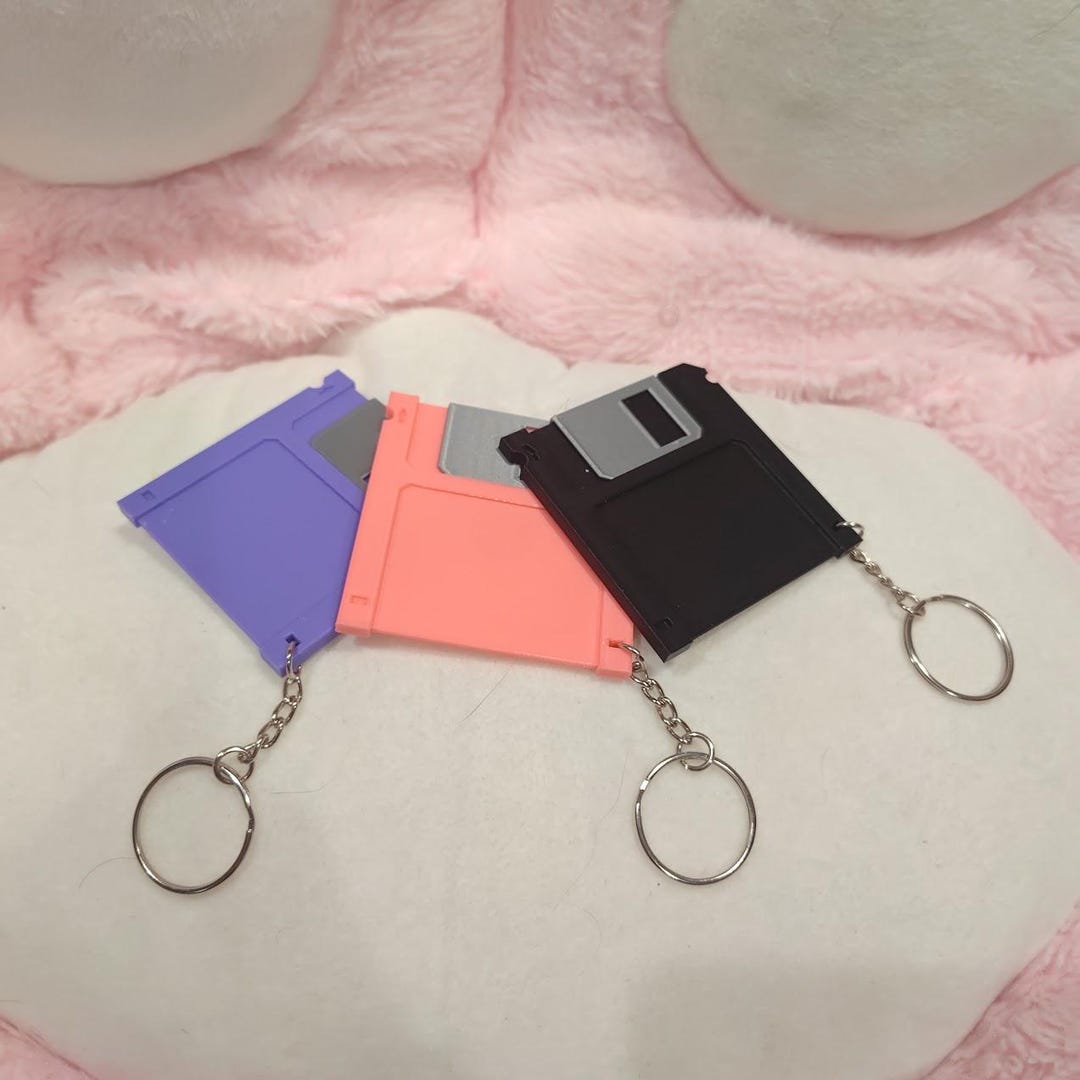 Floppy Disk Keychain - Etsy