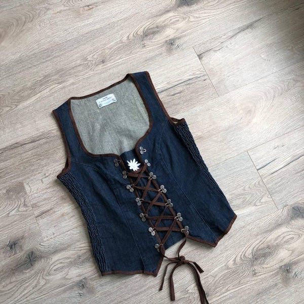Dirndl Vest Etsy