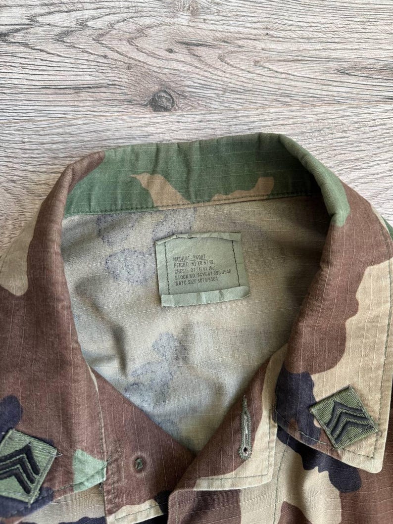 US Army 00s Airborne Camouflage Jacket Vintage Rare - Etsy