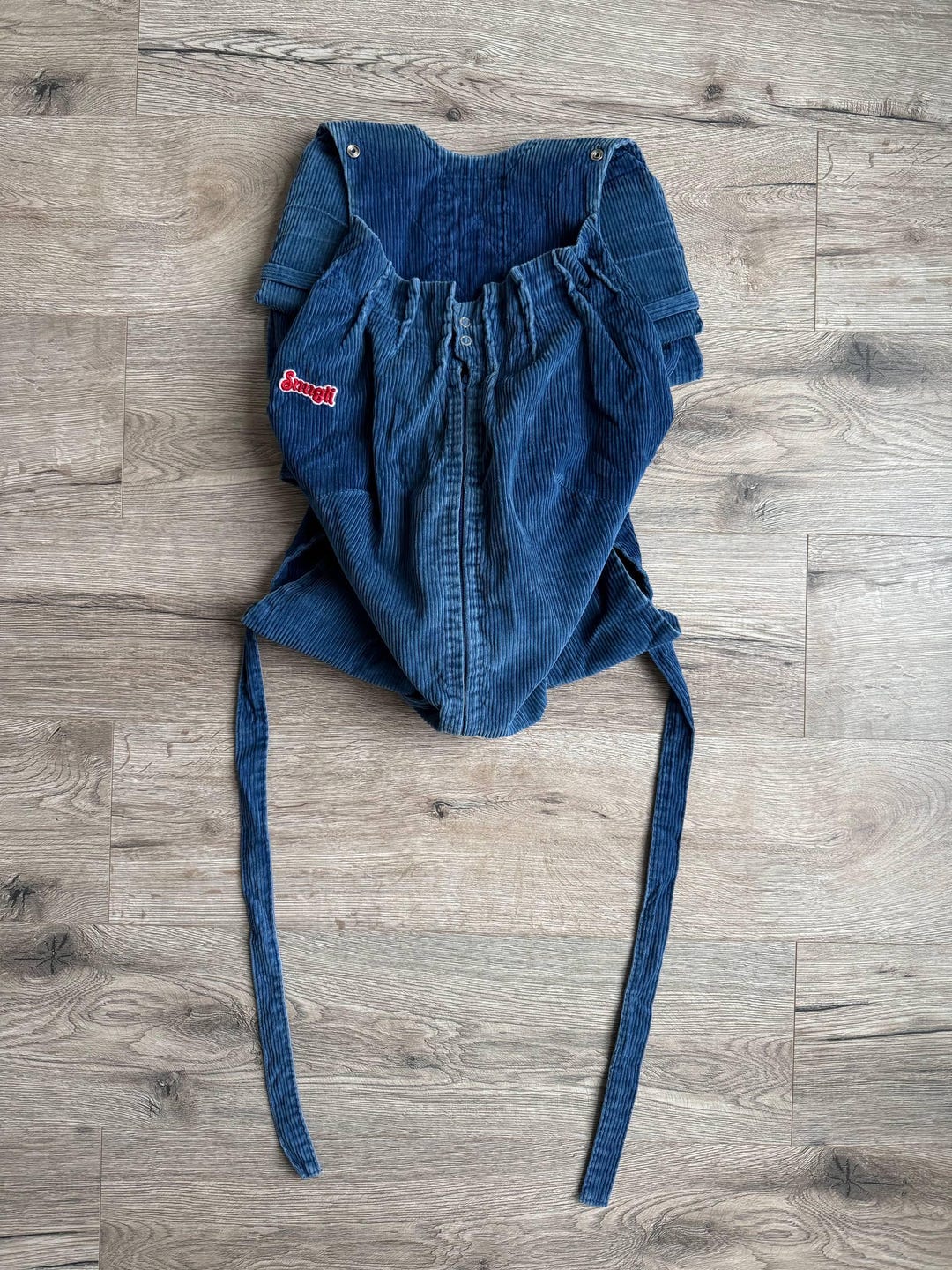 Snugli Vintage 80s Handmade Blue Corduroy Baby Carrier Backpack ...