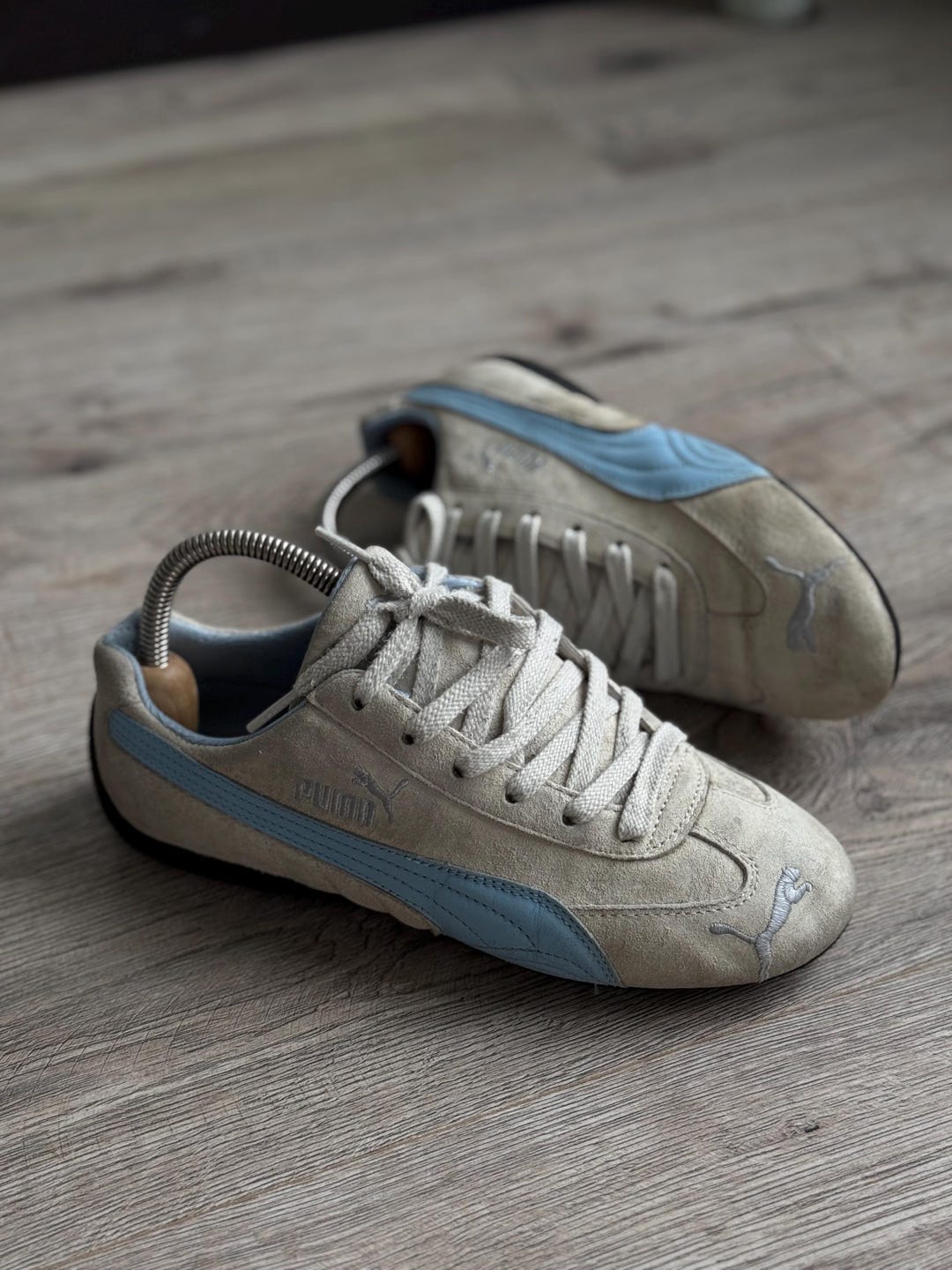Vintage Puma Speedcat Racing Suede Sneakers Blue/grey 00’s Rare - Etsy