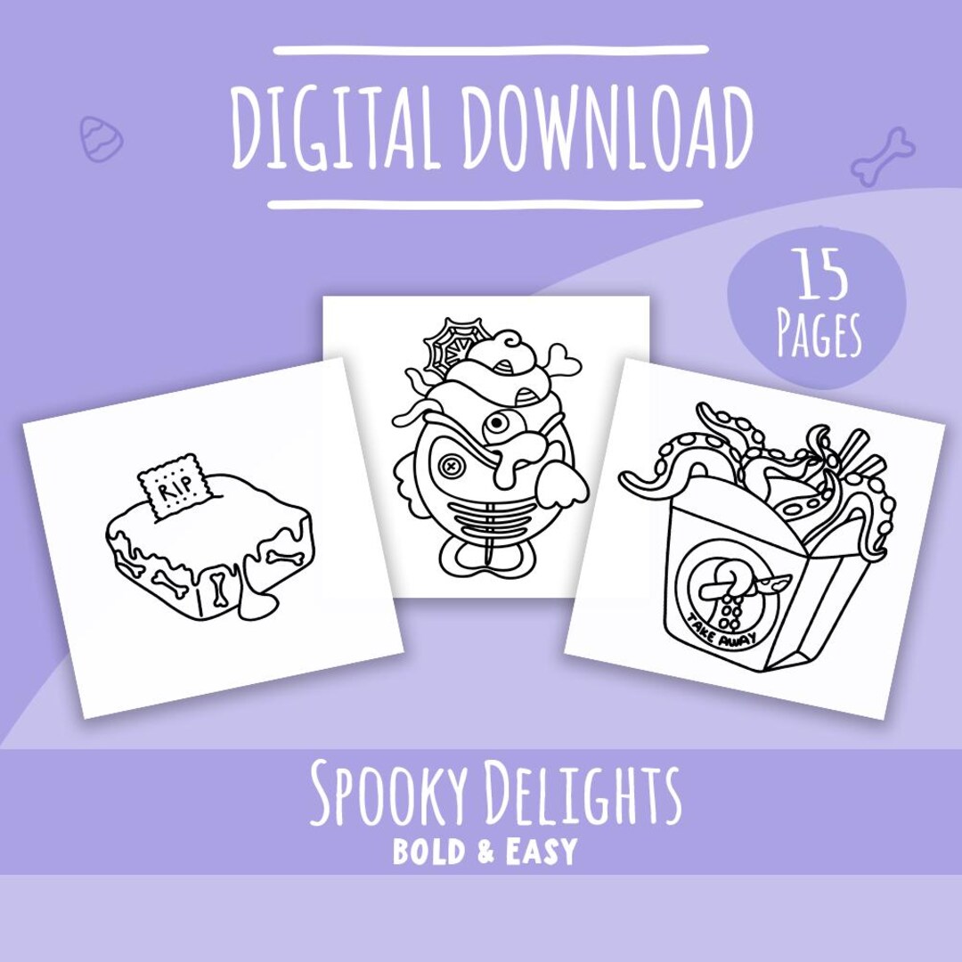 Spooky Delights - Pack 1 - DIGITAL DOWNLOAD | Bold & Easy | Simple ...