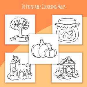 Simple Coloring Pages Farm Edition Pack 1 DIGITAL DOWNLOAD Bold & Easy ...