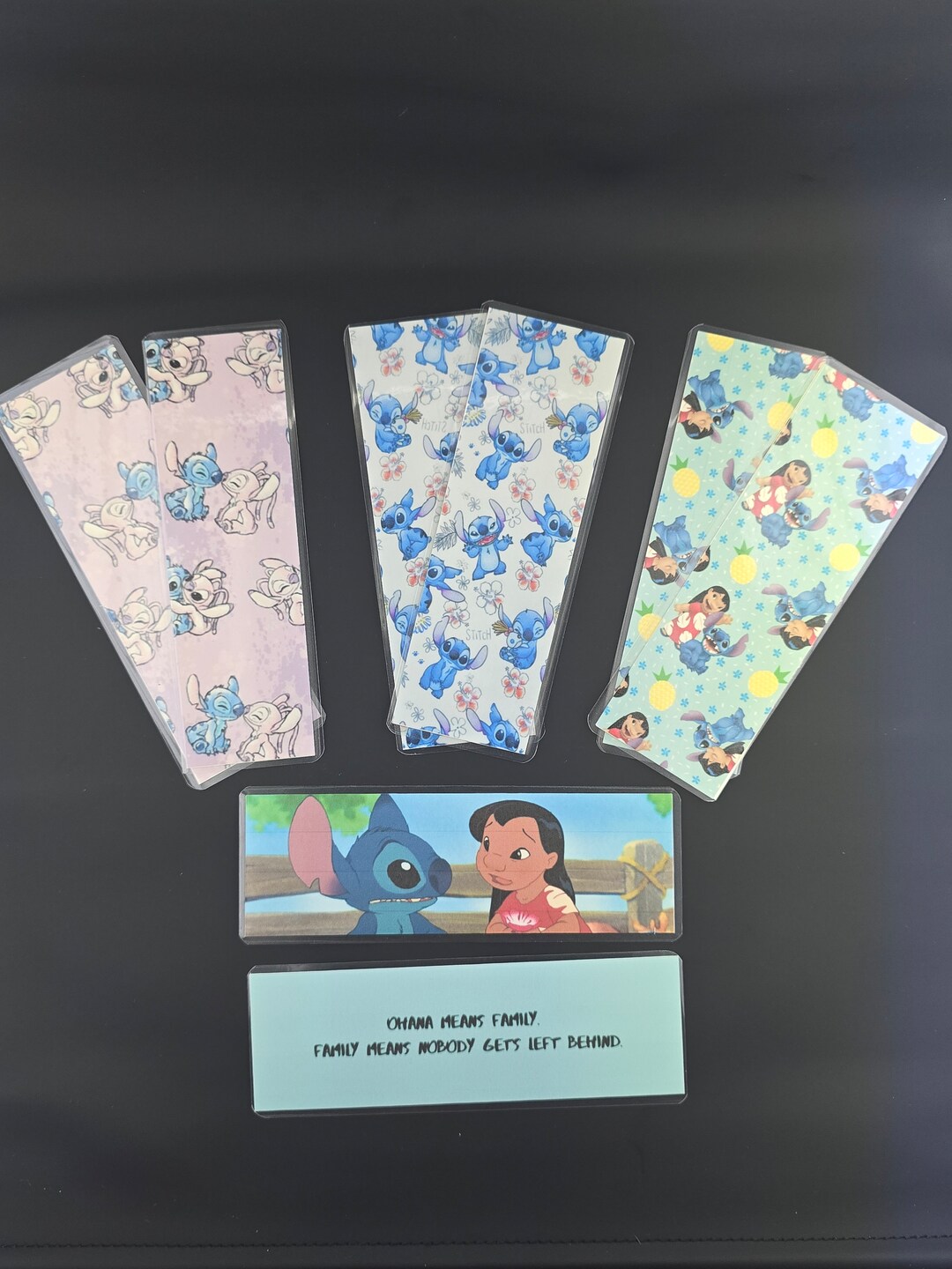 Stitch Bookmarks ohana Means Family set of 4 - Etsy