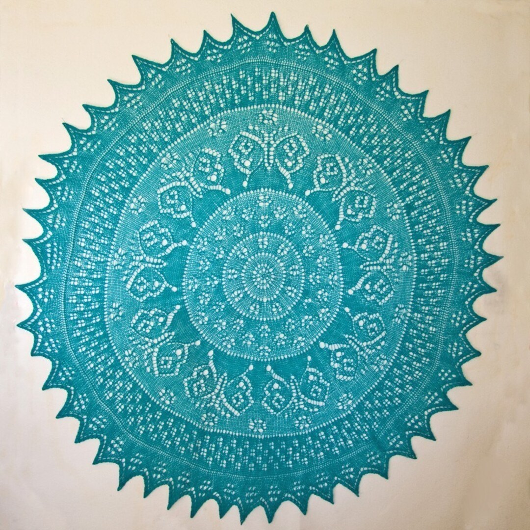 Butterfly Pi Shawl Lace Knitting Pattern Pdf File Instant Download - Etsy