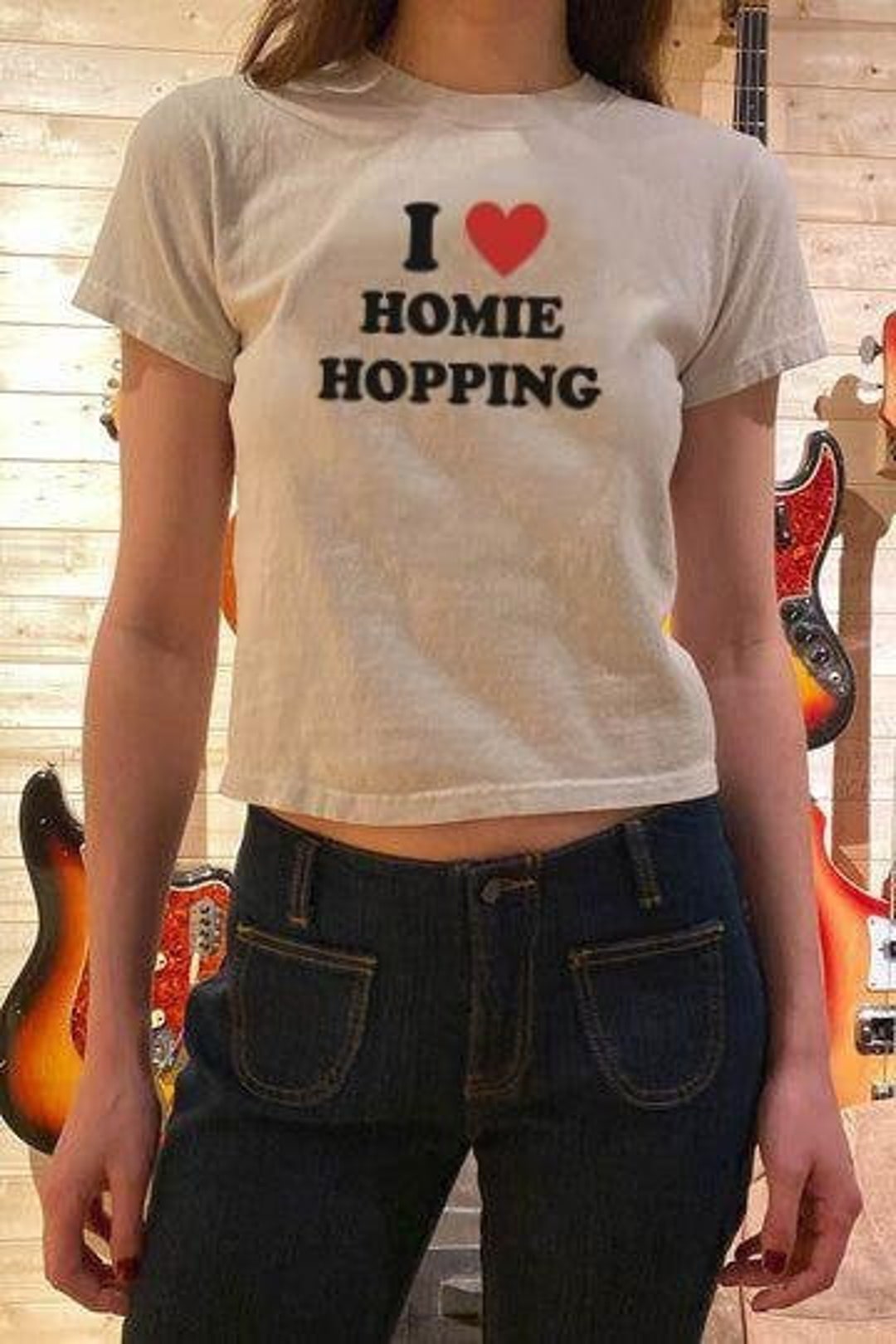 I Love Homie Hopping Baby Tee Funny Y2K Baby Tee Y2K - Etsy