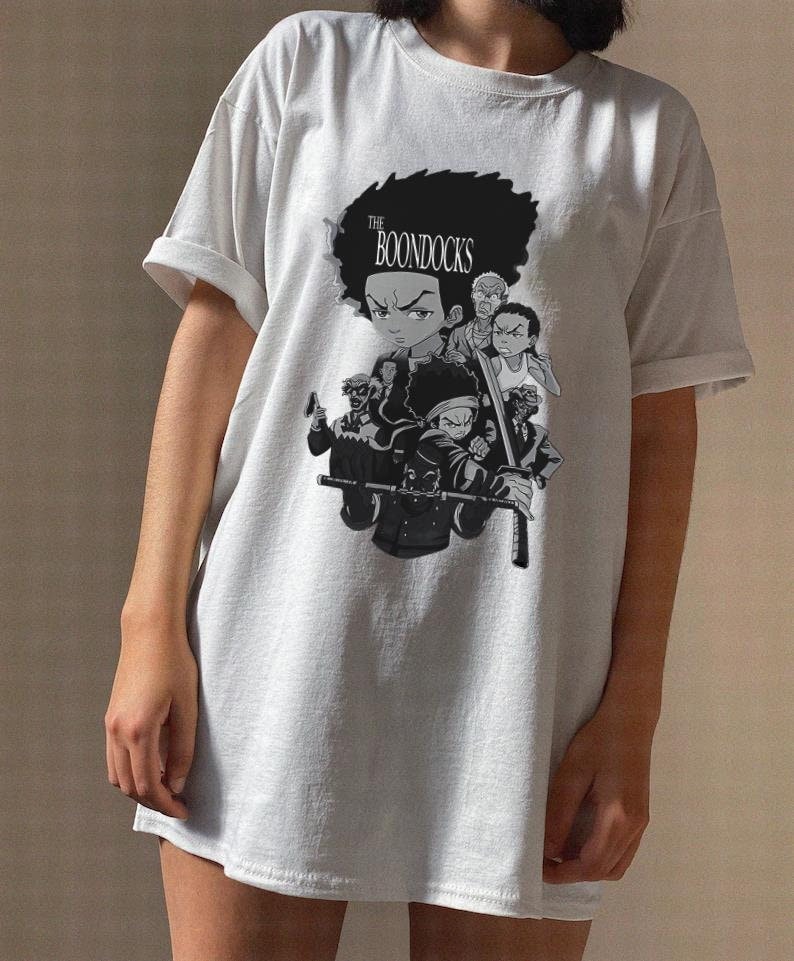 Vintage Boondocks Graphic Tee: Unisex Heavy Cotton Y2K Shirt - Etsy