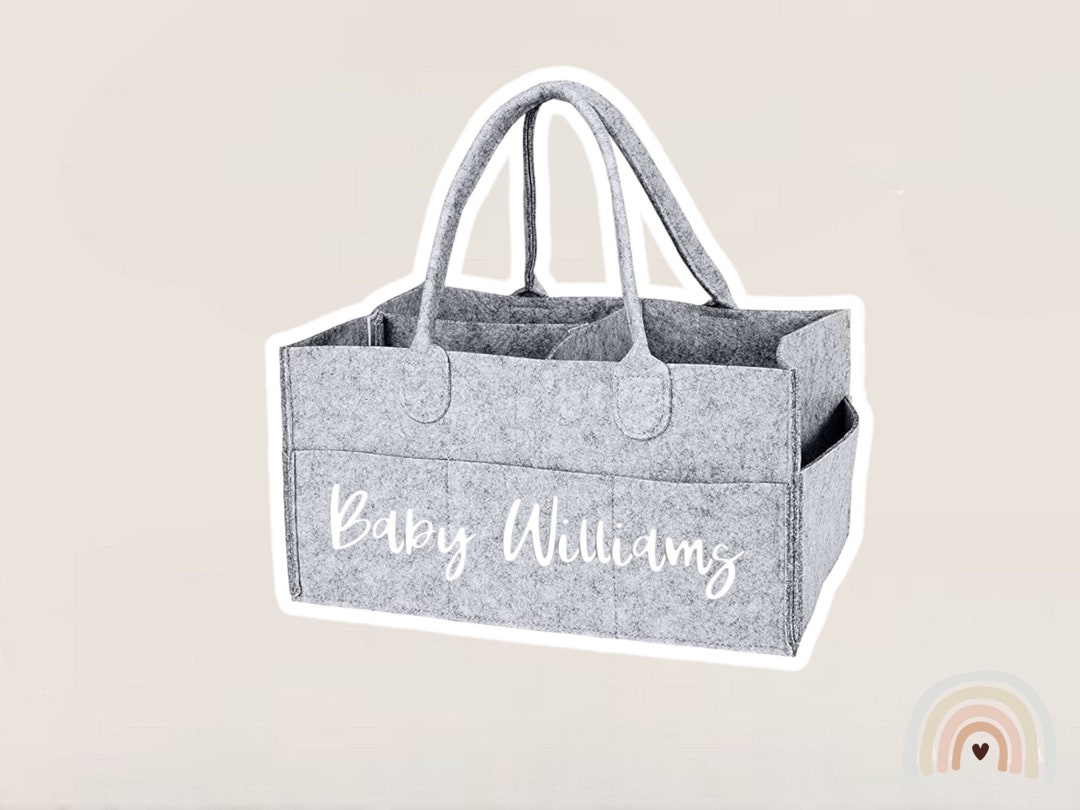 Personalised Baby's Nappy Diaper Changing Caddy/holder/orgainer - Etsy