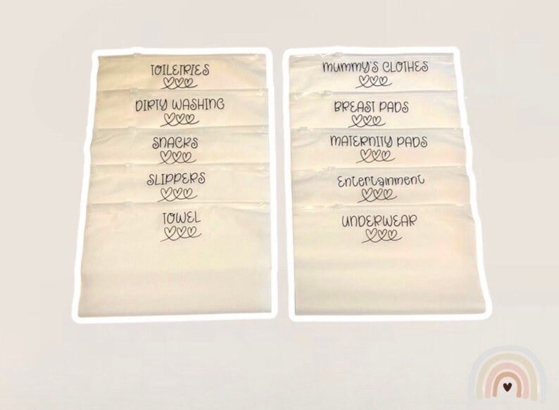 Maternity Hospital Bag Organizers: New Mum and Baby Essentials Kit - Etsy