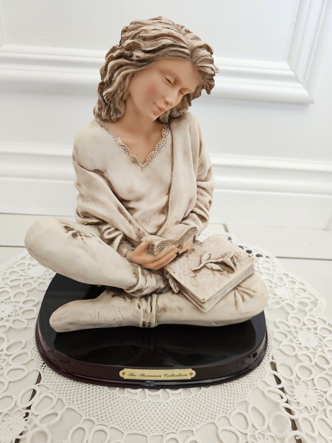 The Shannon Collection Lady Reading Figurine - Etsy