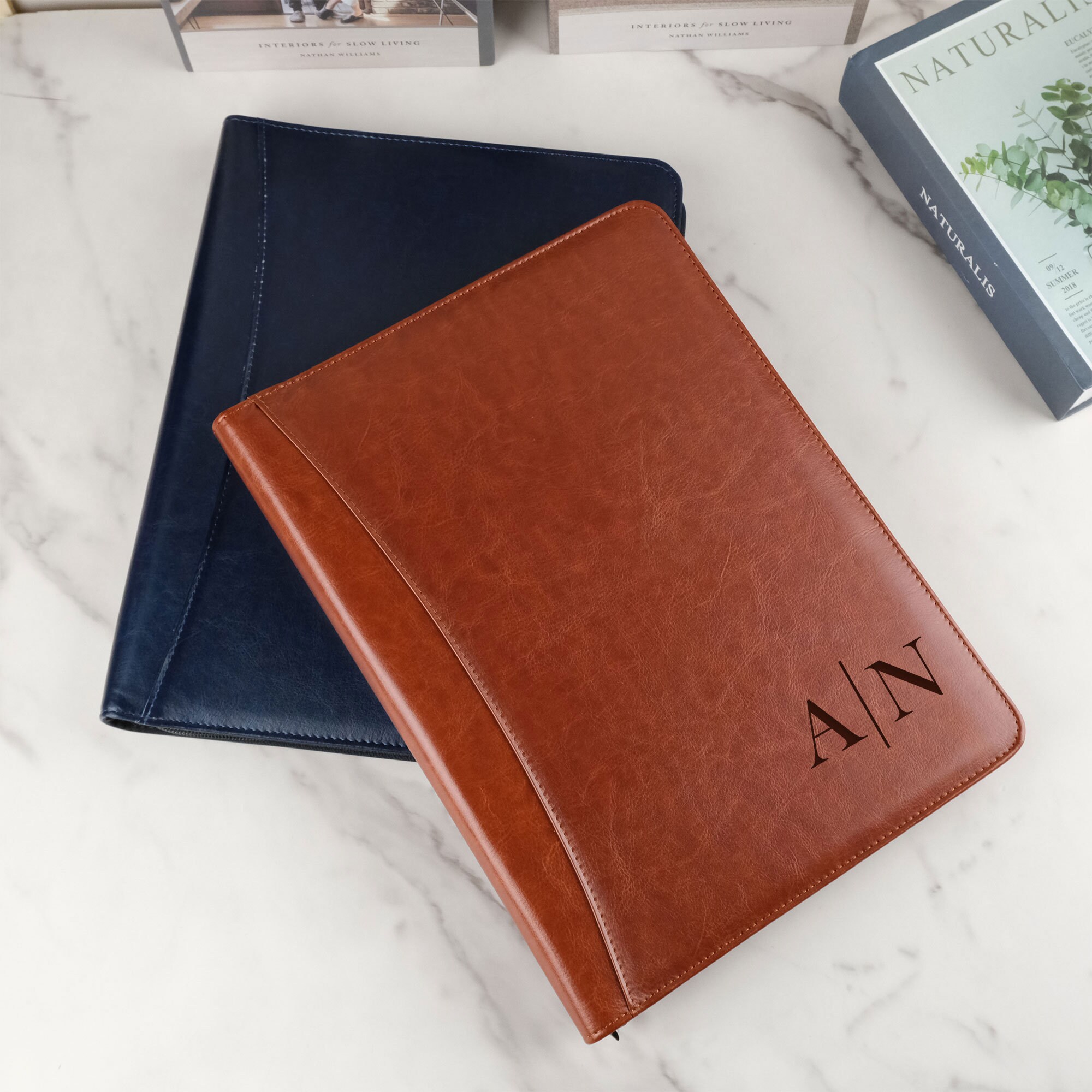 Personalized A4 Leather Portfolio, Custom Portfolio With Name, A4 ...