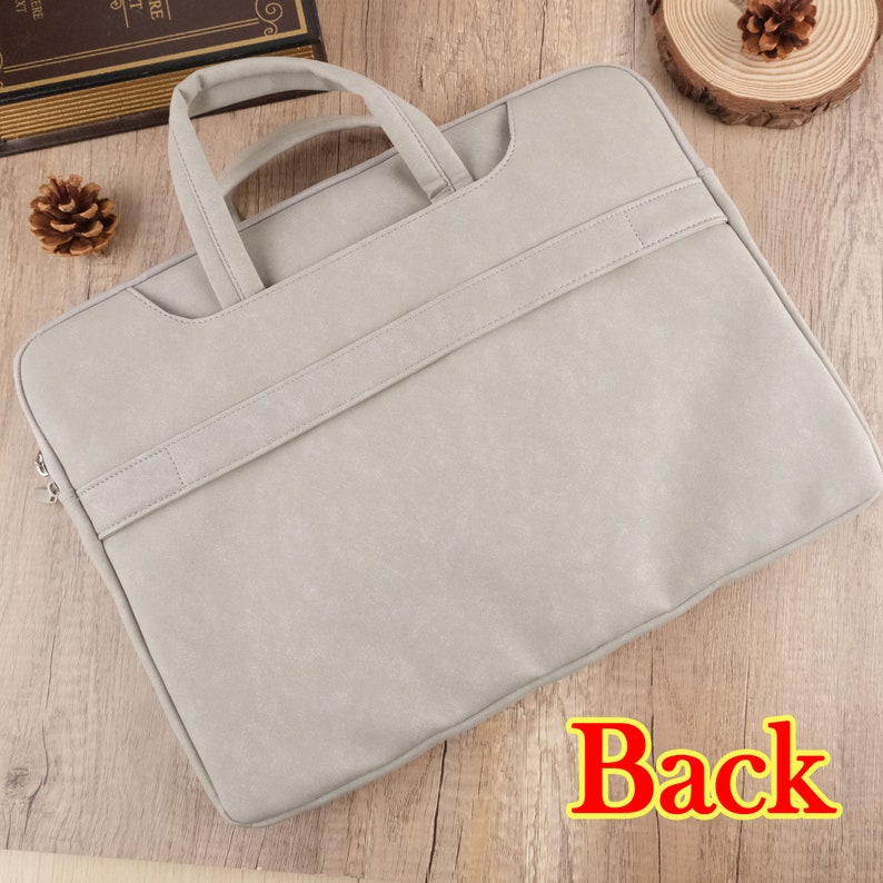 Personalized Leather Laptop Bag, Custom Name Messenger Bag Briefcase ...