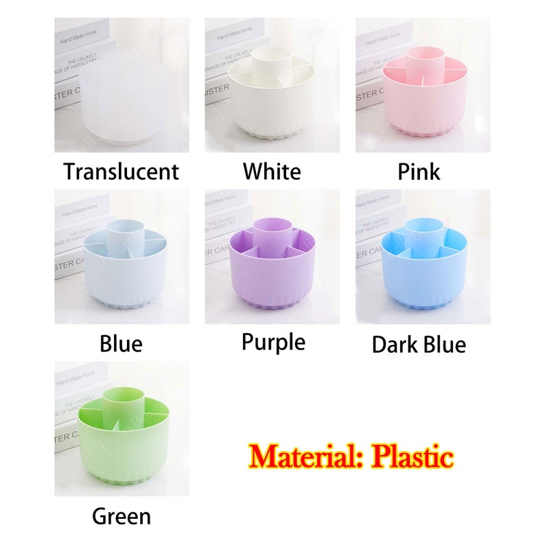 Creative Rotating Pen Holder, 7 Colors Stationary Holder, Office ...