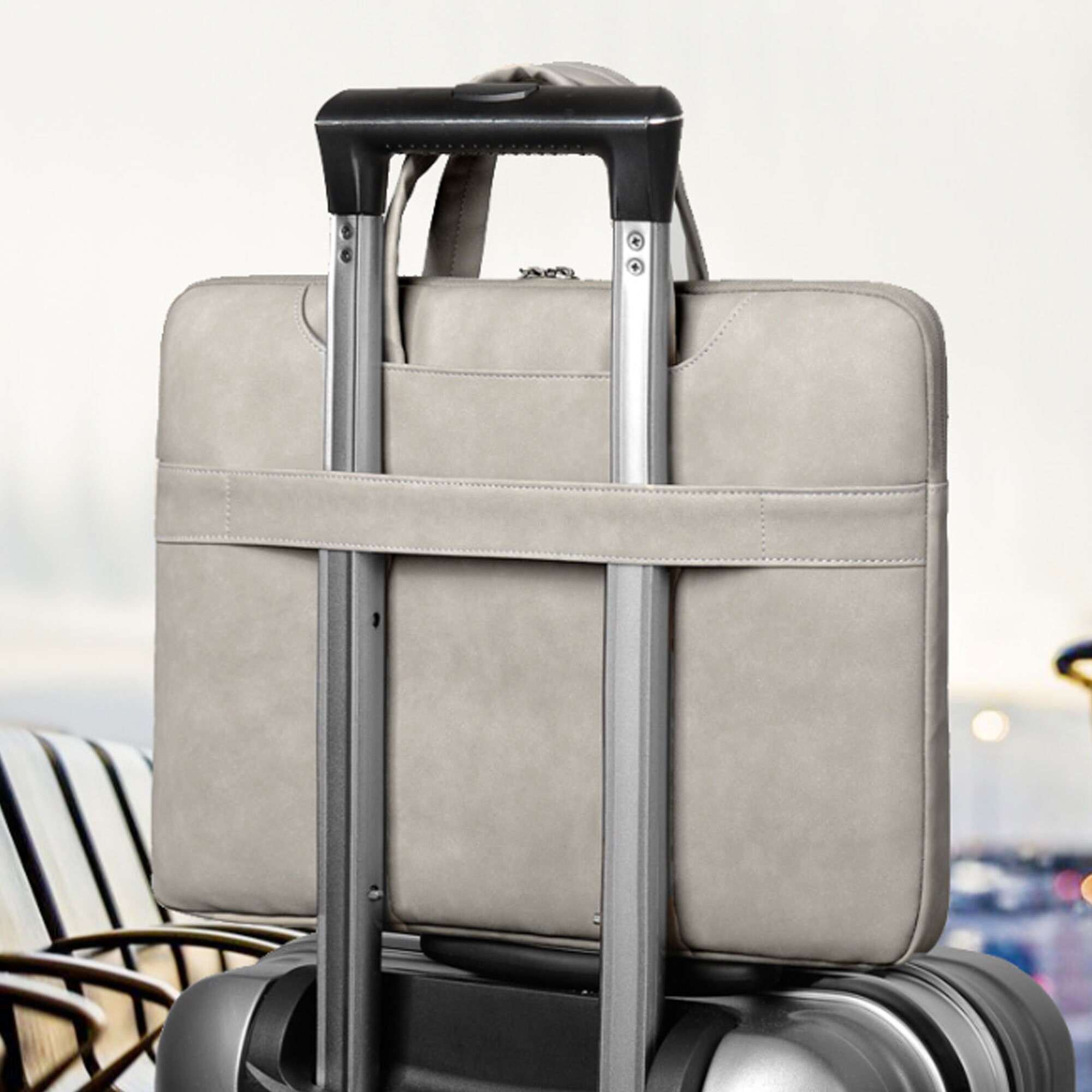 Personalized Leather Laptop Bag, Custom Name Messenger Bag Briefcase ...