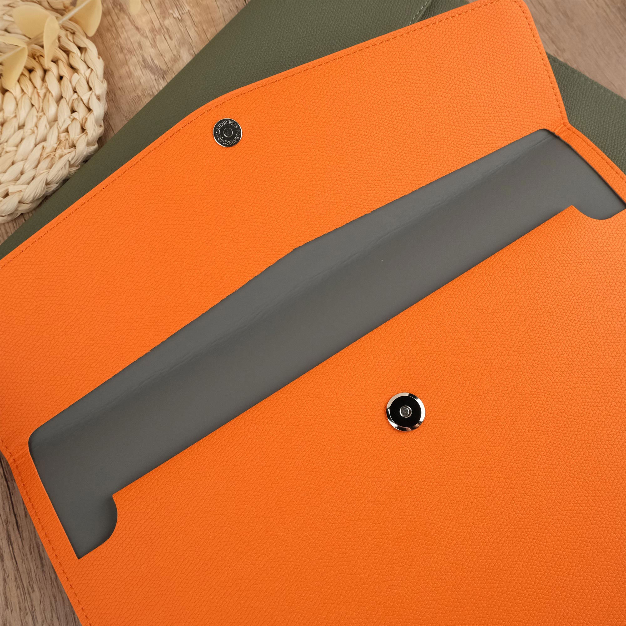 Personalized A4 Leather File Folder, Custom Travel Document Holder ...