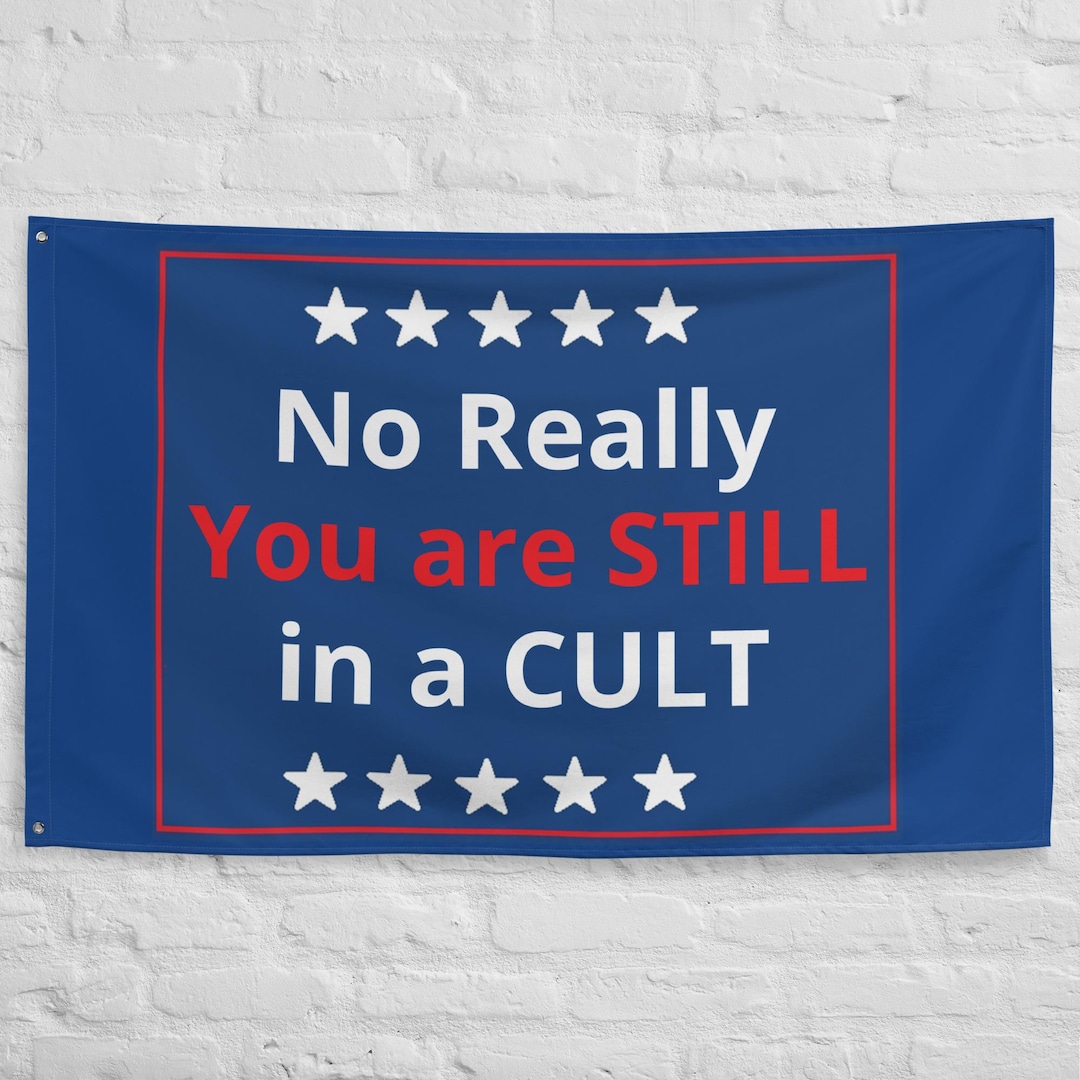 Anti-trump Cult Flag: Political Protest Banner - Etsy