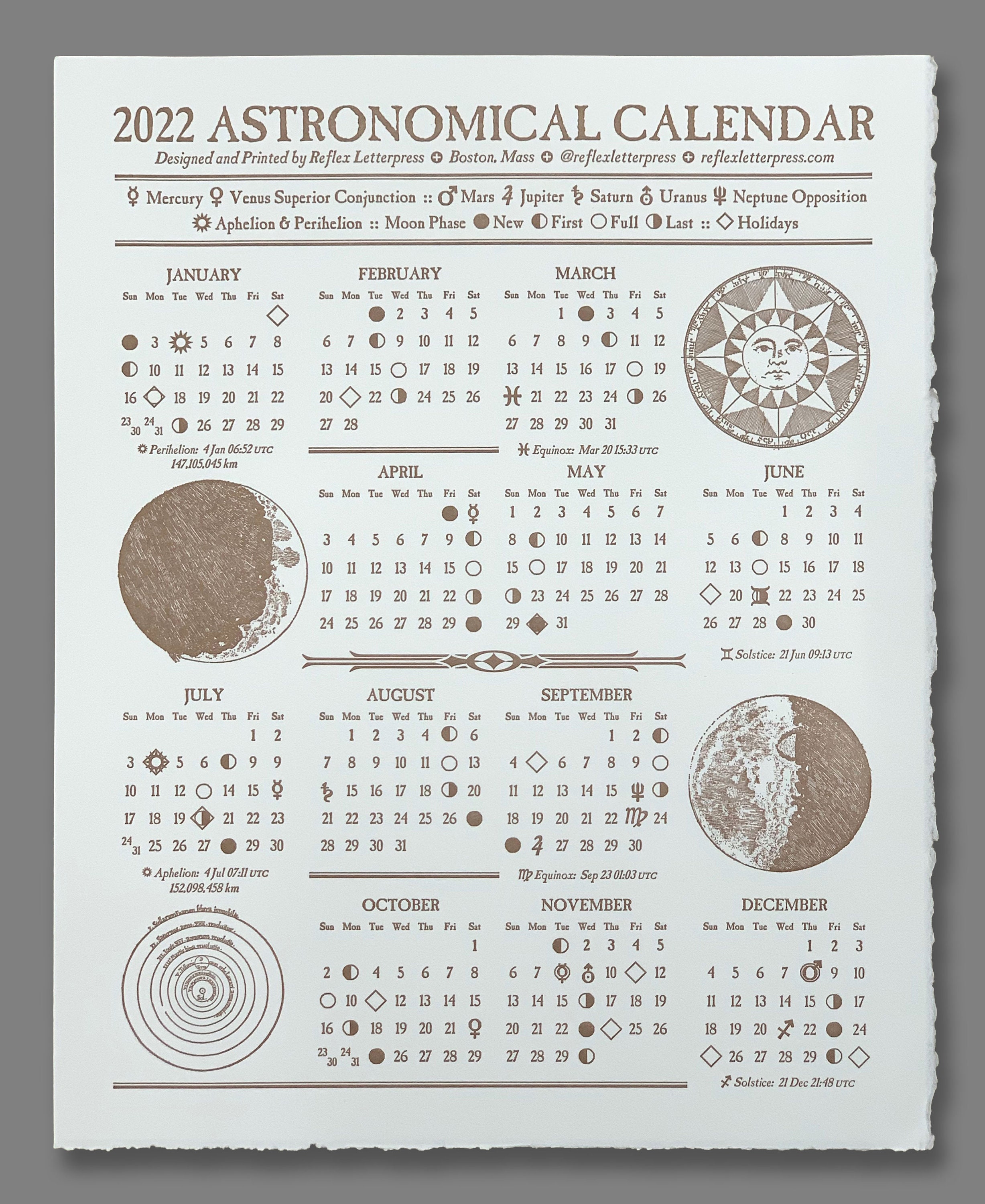 Astronomy Calendar 2022