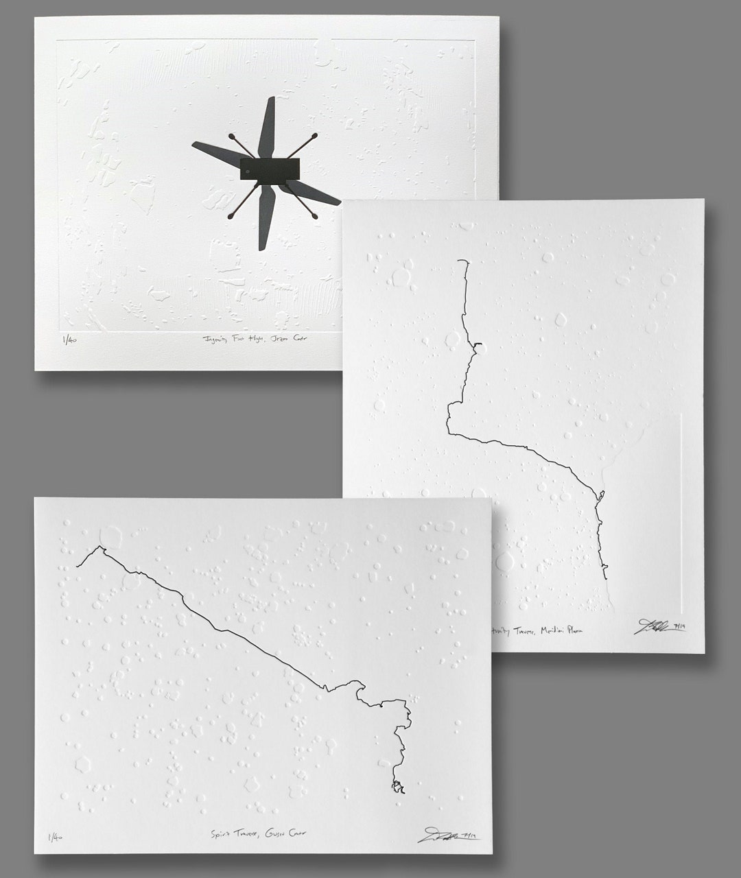 Set of Mars Exploration Prints: Spirit, Opportunity and Ingenuity - Etsy