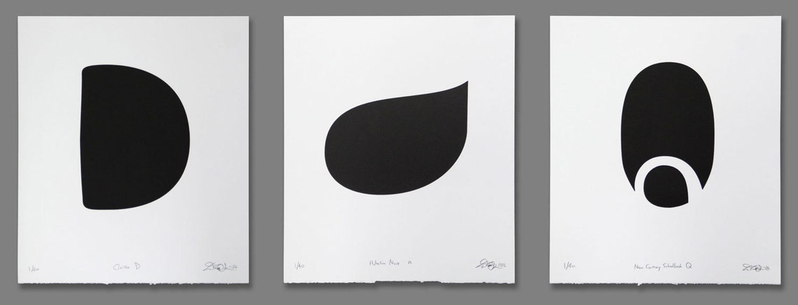 Letter Counter Print Set - Etsy