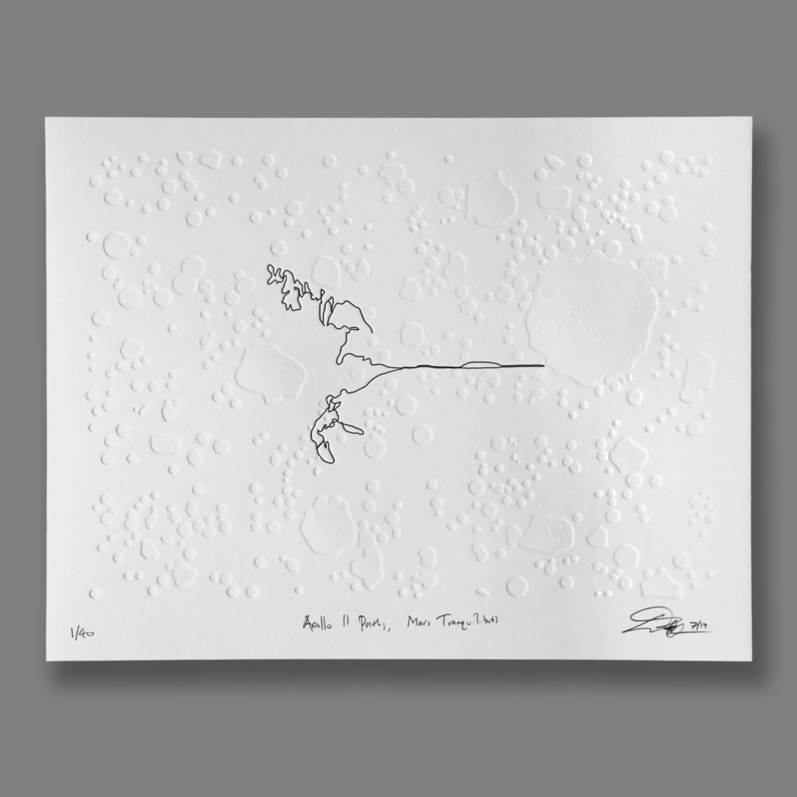 Apollo 11 Paths, Mare Tranquilitatis - Etsy