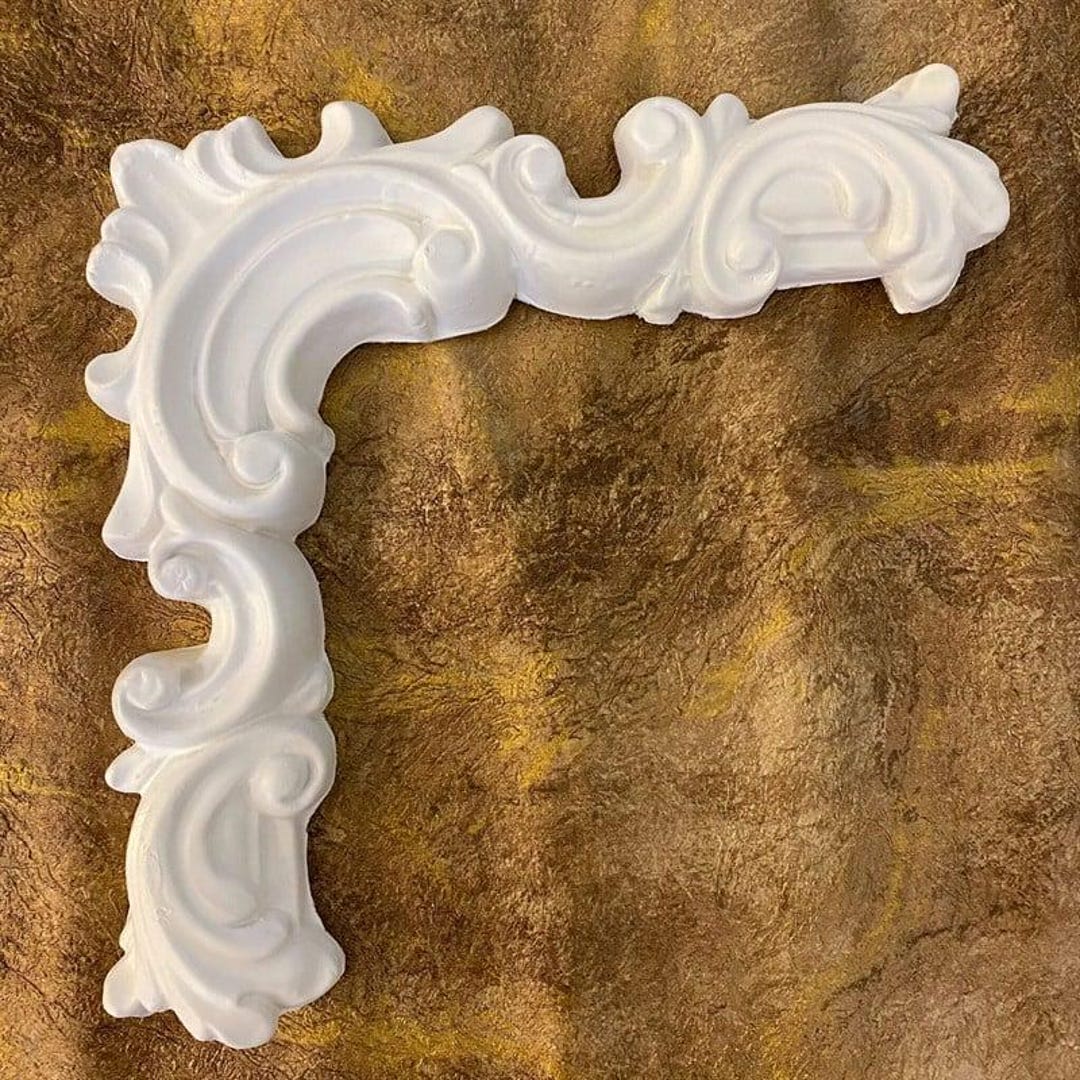 Decorative Corners of Wood, Paintable Wall Lath Corner Motif,moulding ...