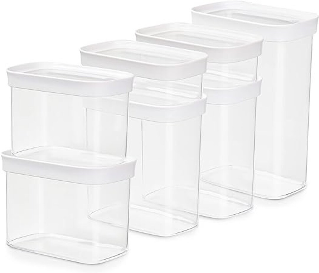 Emsa N11429 Optima 7-piece Dry Storage Containers Set, 2 X 0.45/2 X 1/2 ...