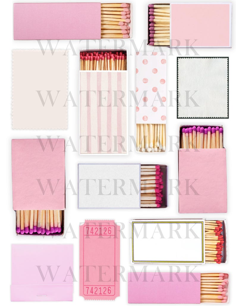Blank Matchbox Template, Matchbook Poster, Pink Matchbox Template ...
