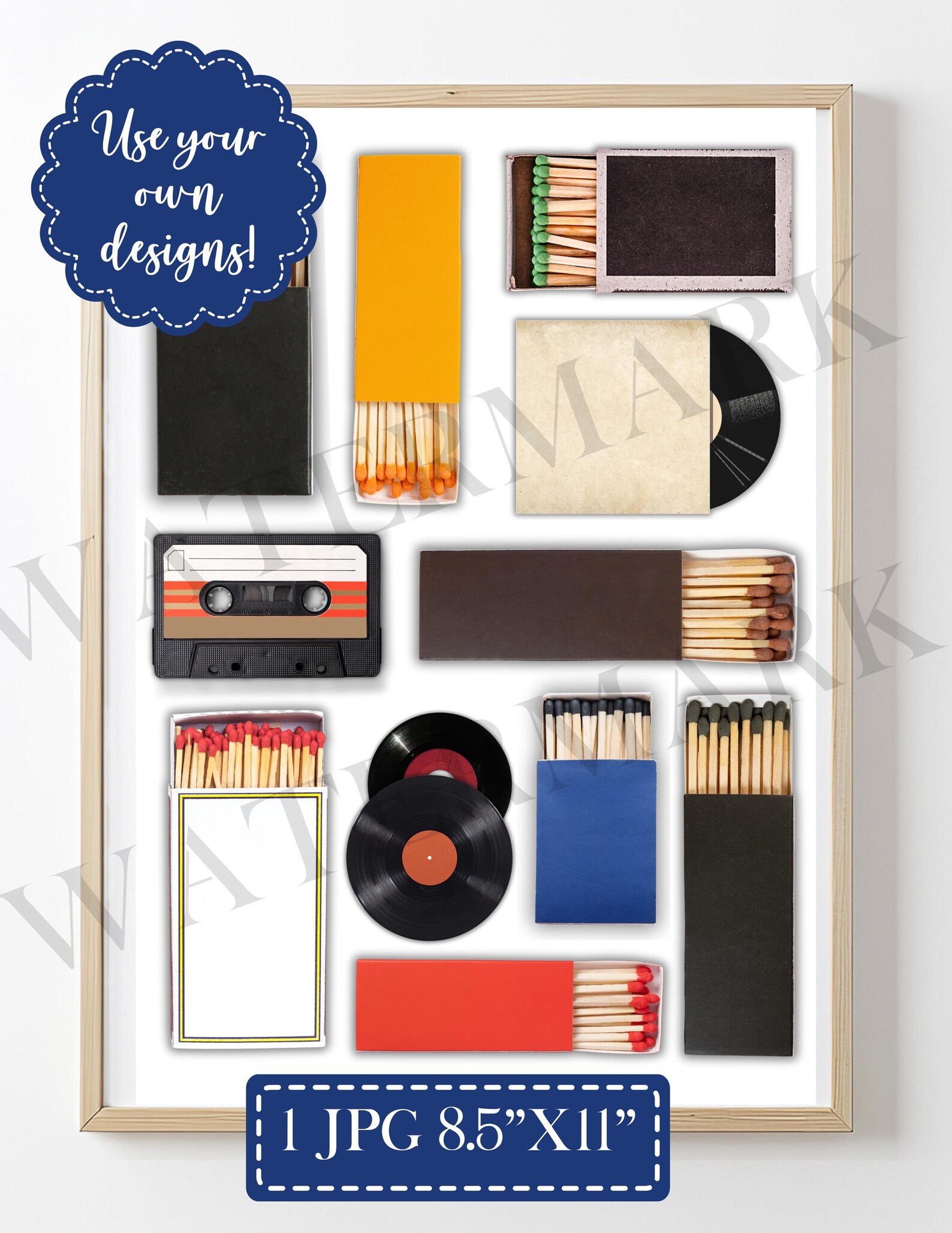 Blank Matchbox Template, Matchbook Poster, Custom Matchbox Template ...