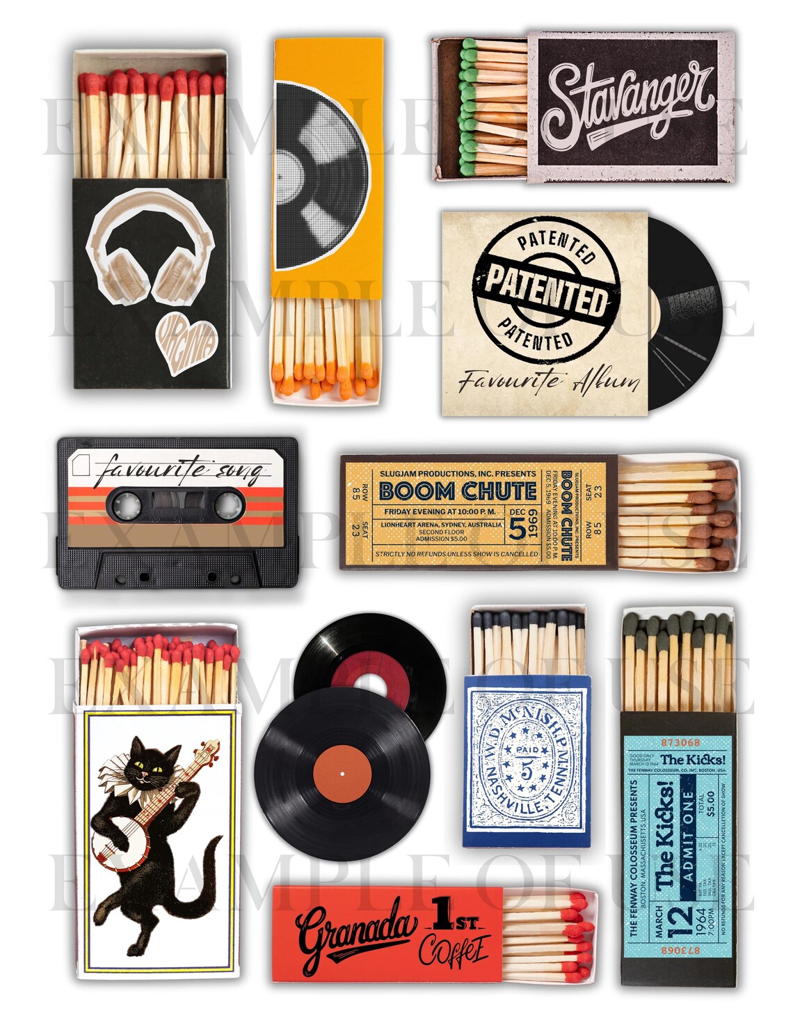 Blank Matchbox Template, Matchbook Poster, Custom Matchbox Template ...