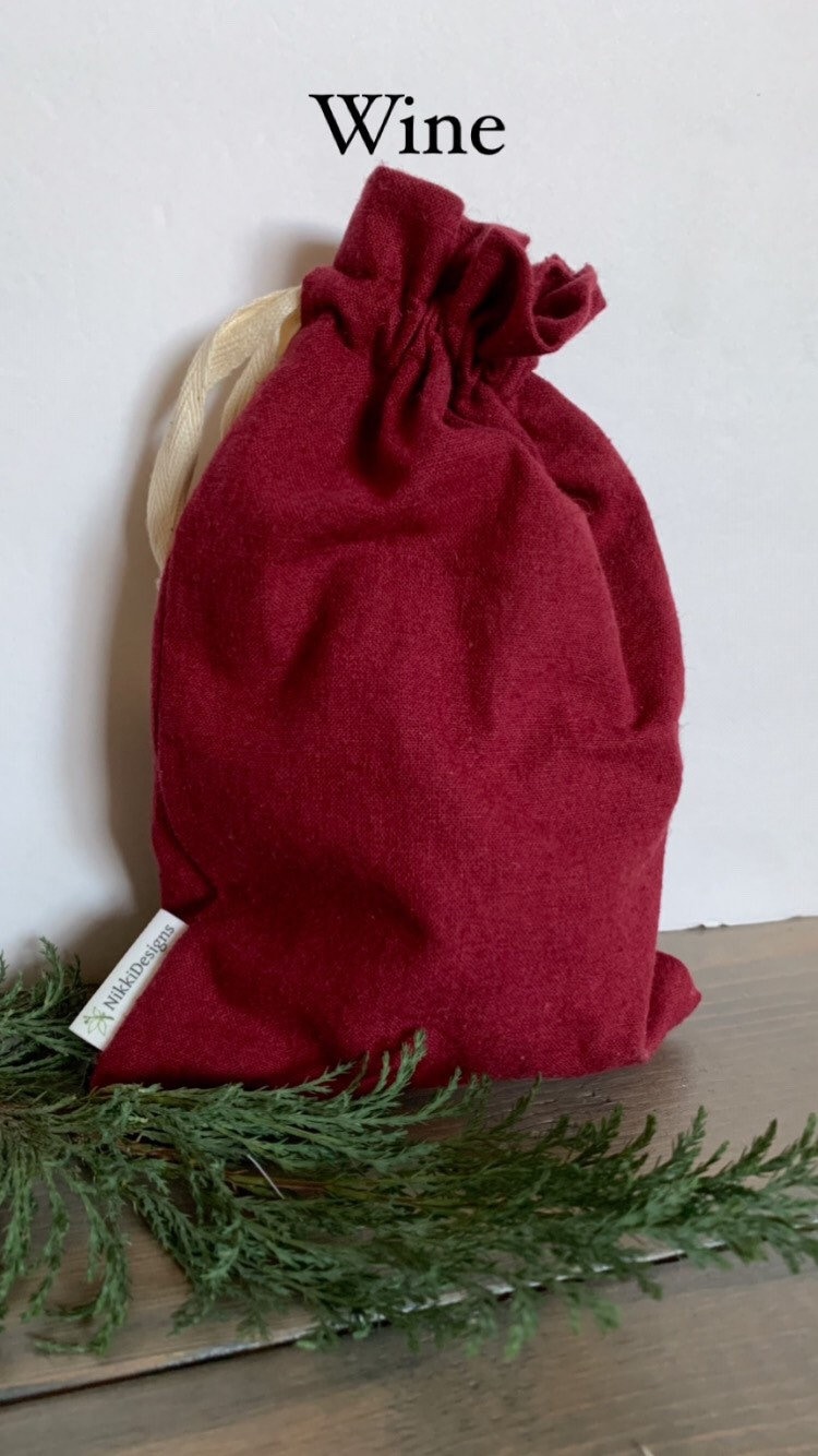 Fabric Gift Bags Large Medium Small Drawstring Bag Kids - Etsy Canada