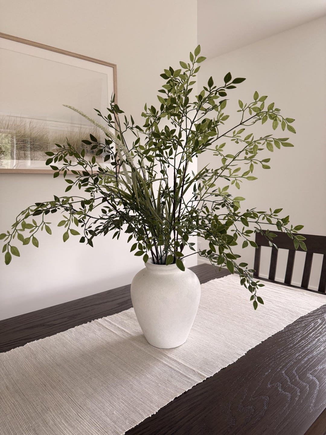 Large Ceramic Vase - White Rustic Pottery Vase - Unique Vase - Modern ...