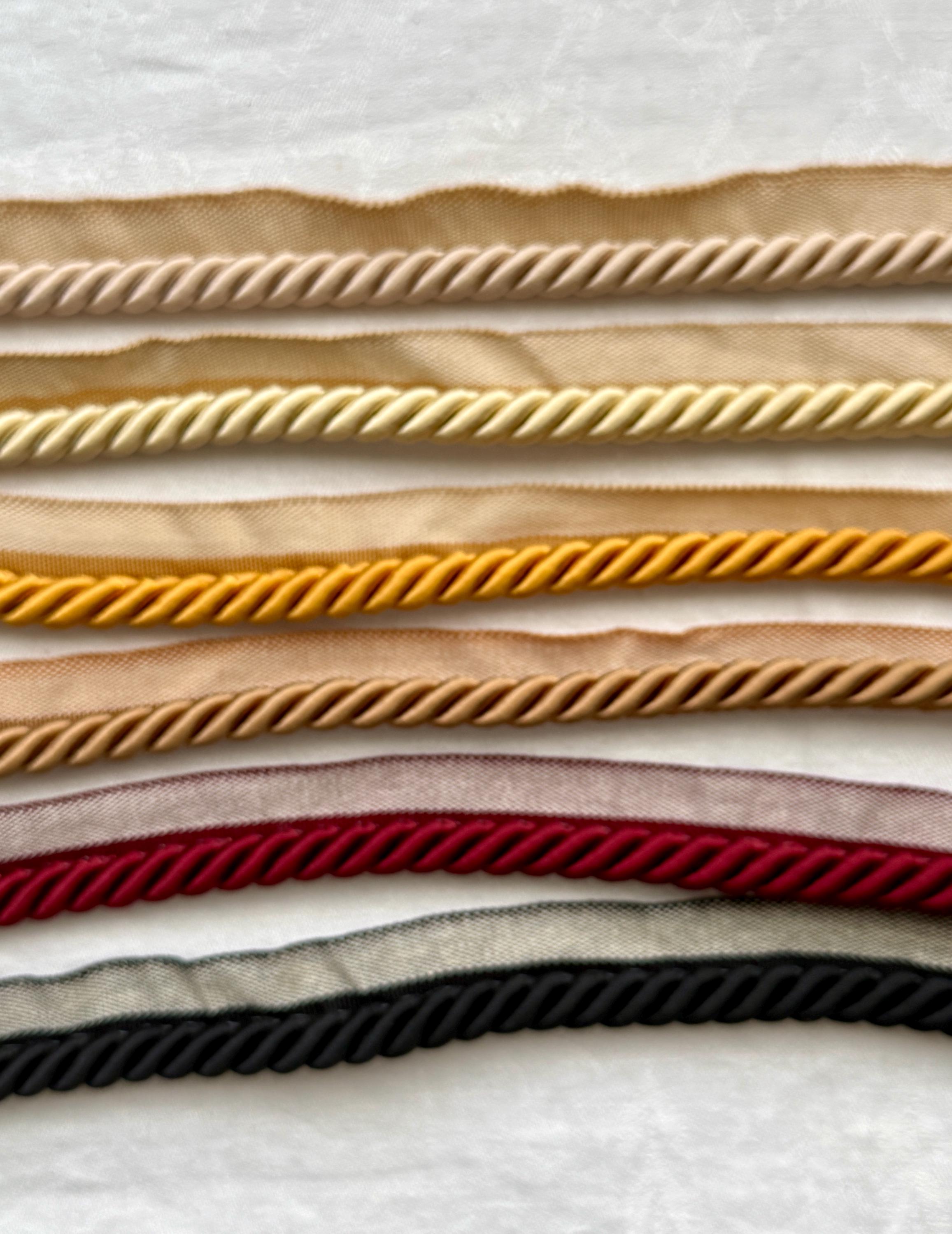 Satin Twisted Cording With Lip - 3/8 Inch Diameter - by the Yard ...