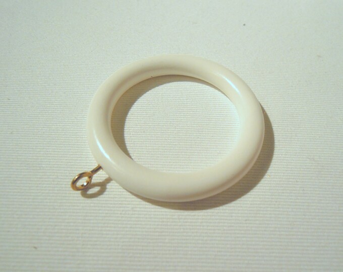 Wood Drapery Rings Set, Drapery Hardware, White, Set of 14 - Etsy