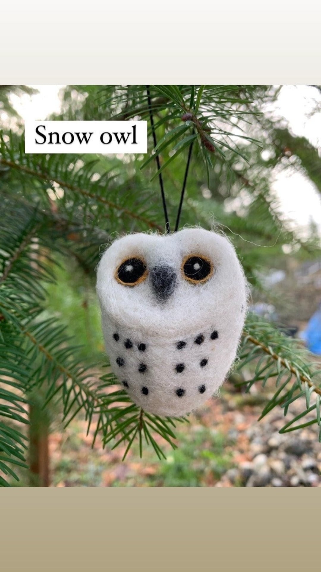 Hand Felted Wool Ornaments - Felted Wool Animals, Birds, Orca, Otter ...