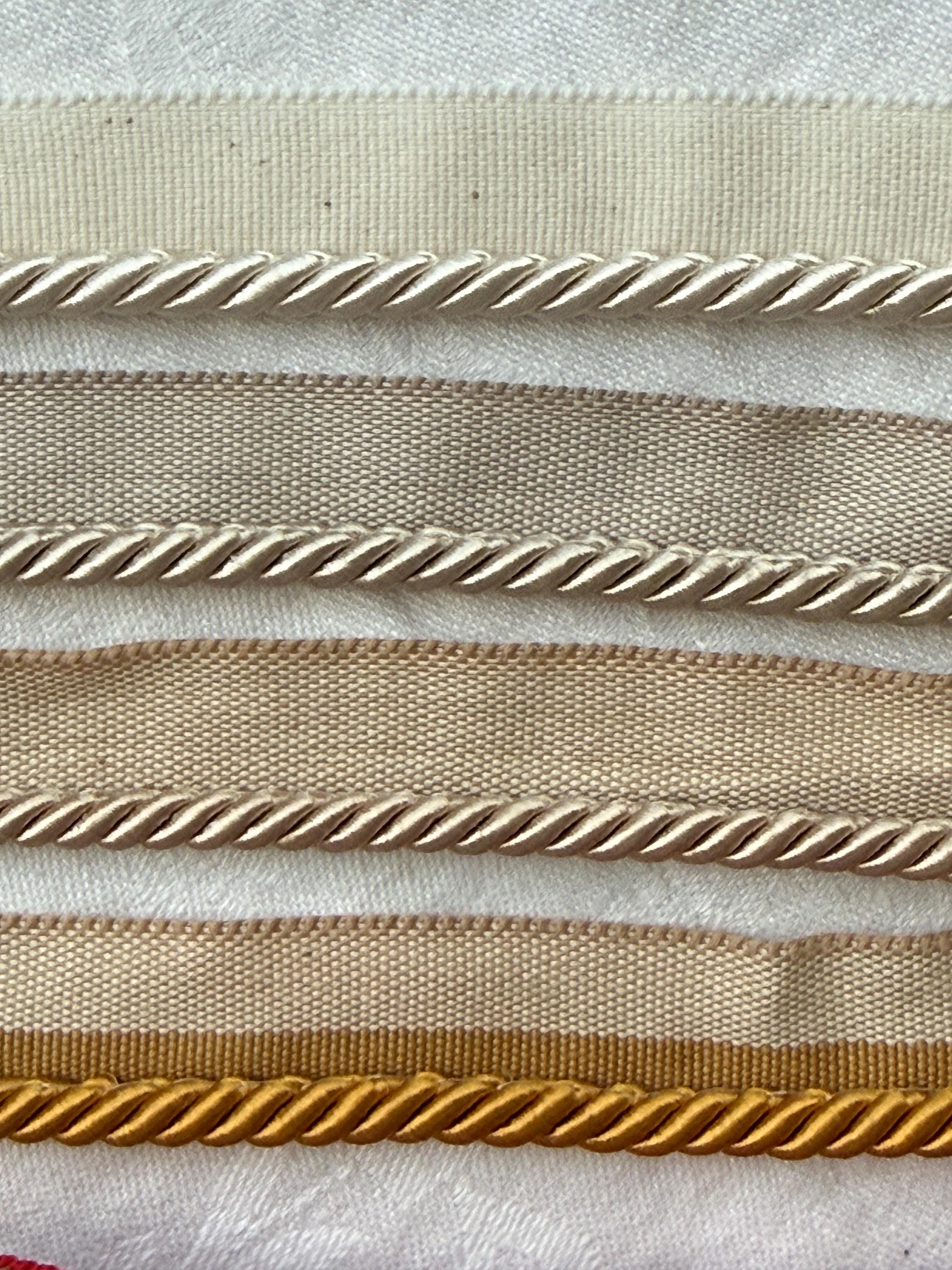 Satin Twisted Cording With Lip - 1/4 Inch Diameter - by the Yard ...